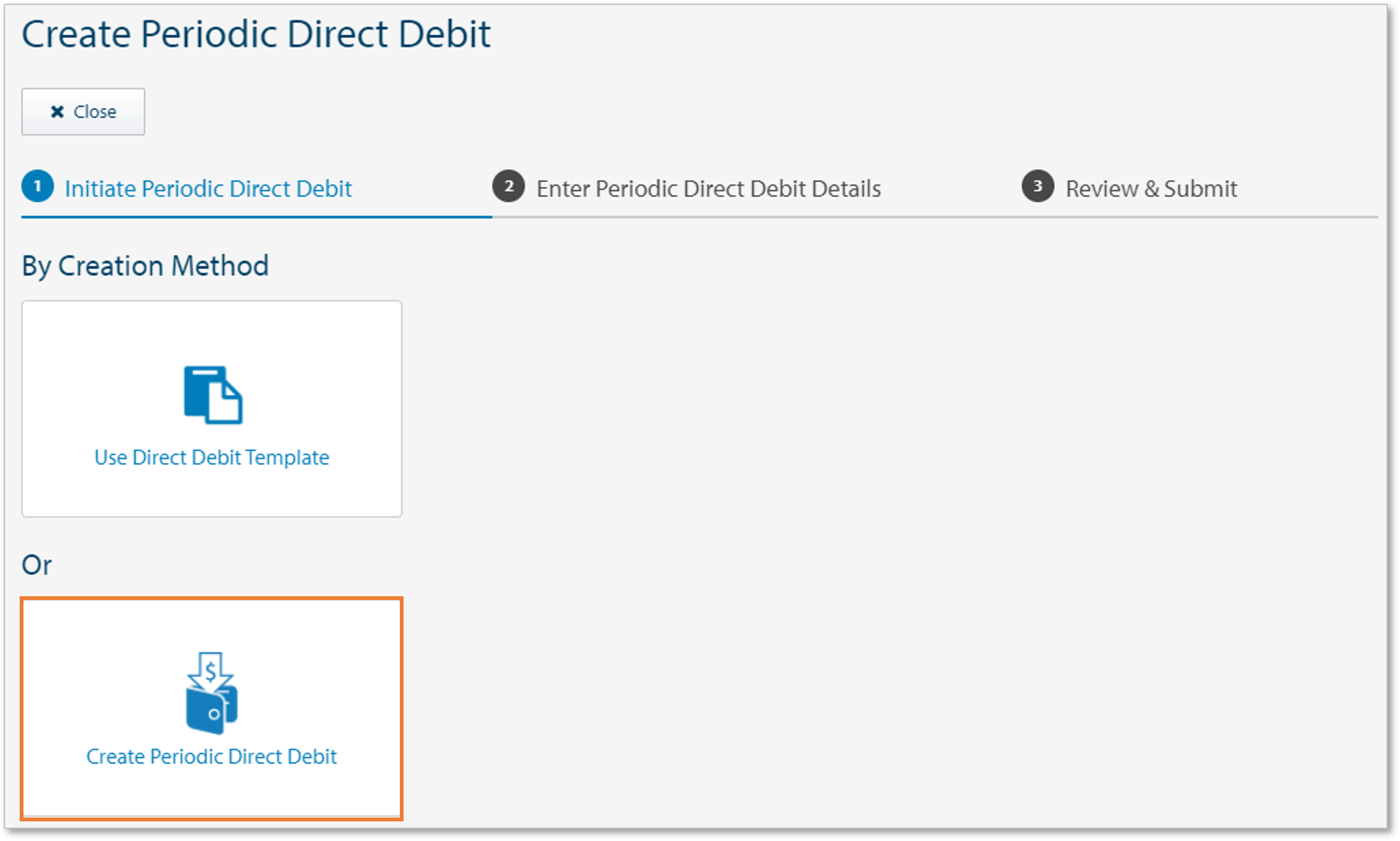 Create Periodic Direct Debit (New Zealand) – ANZ Digital Services Help