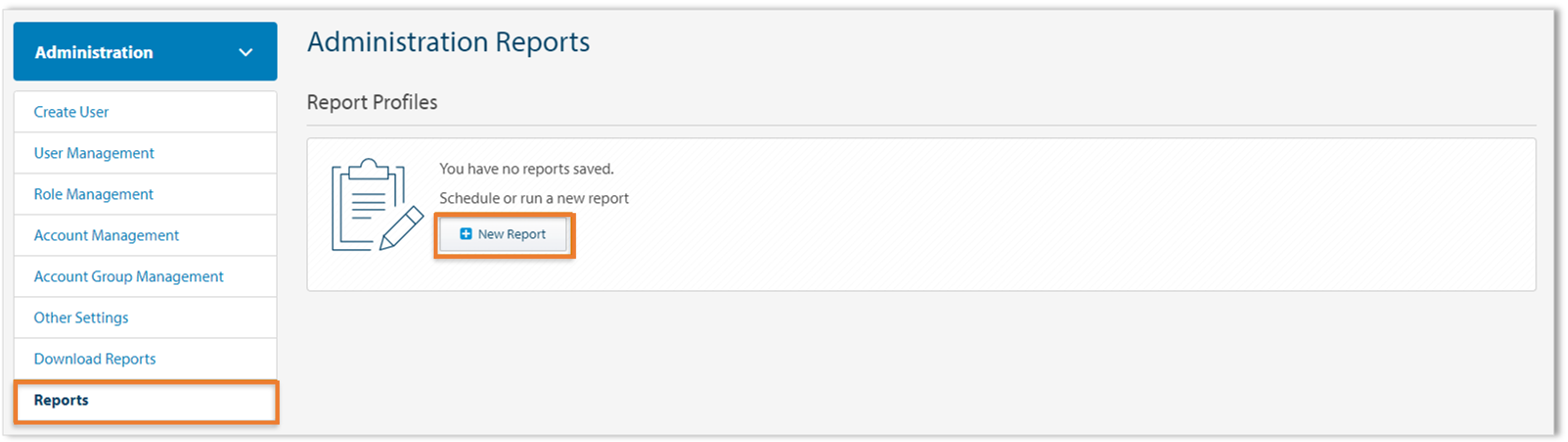 Create and schedule Administration Reports – ANZ Digital Services Help