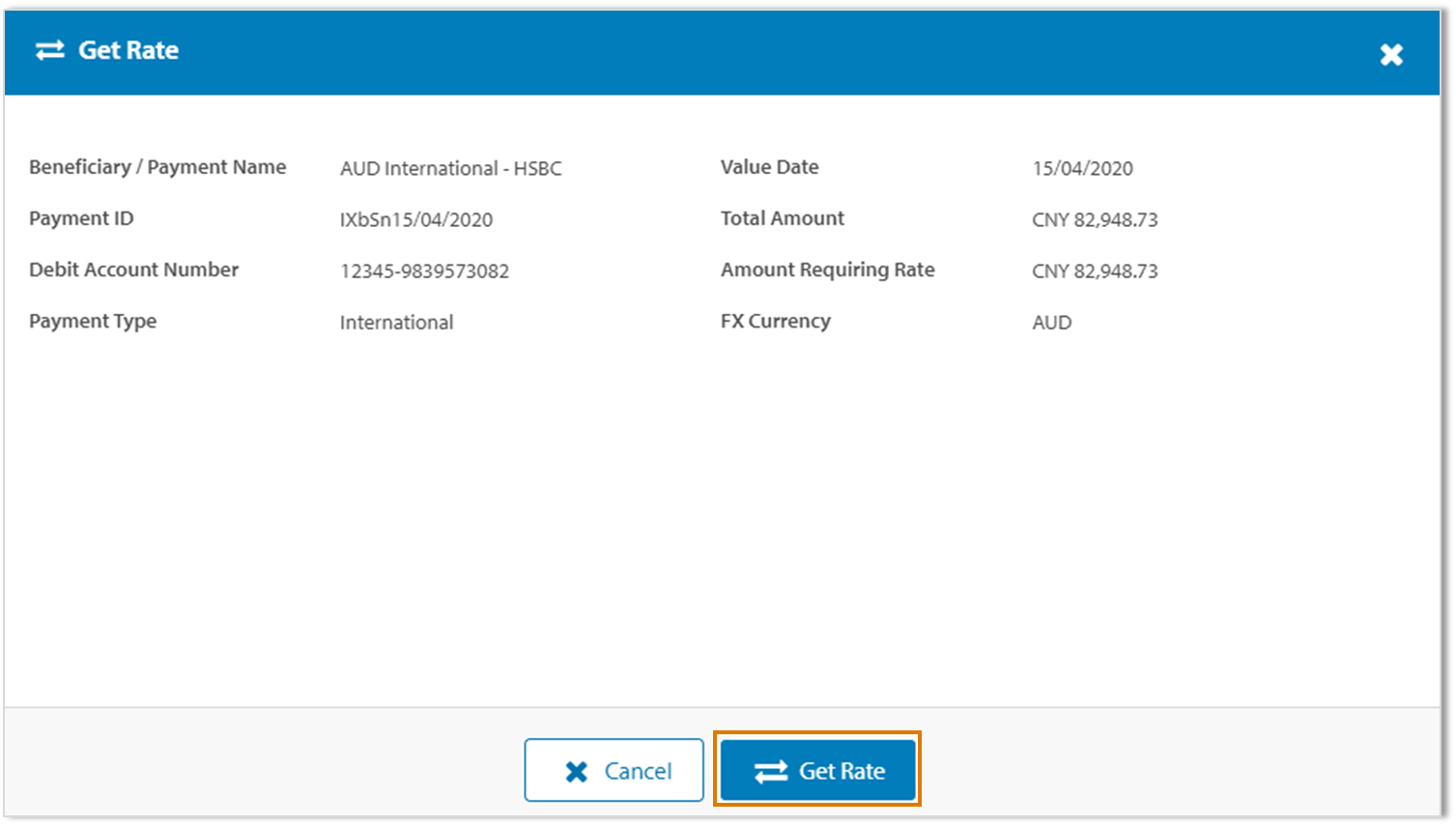 Get Rate – ANZ Digital Services Help