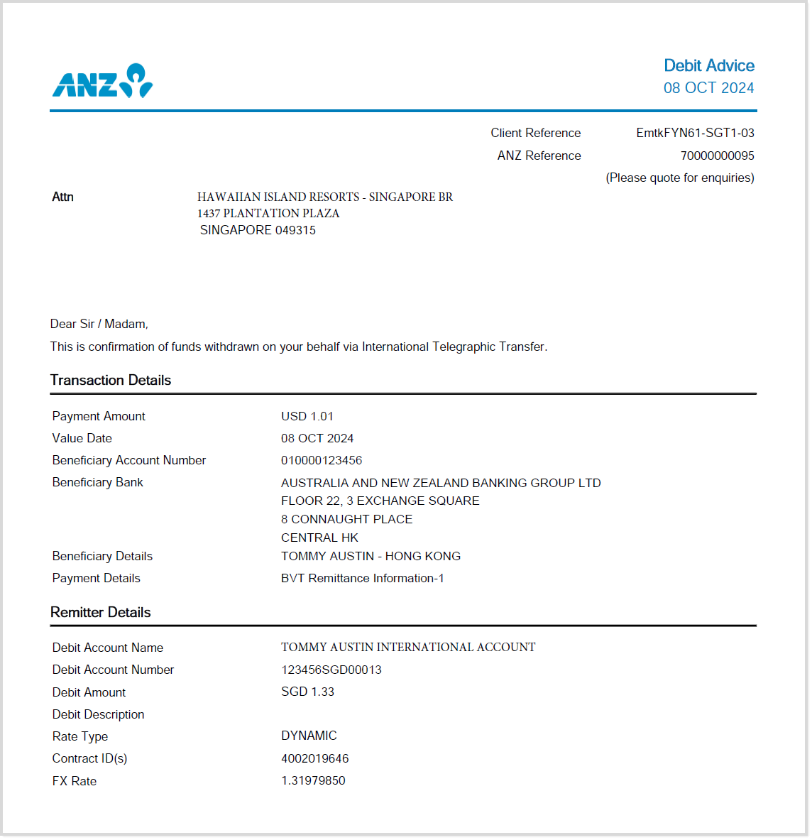 Account Report Types – ANZ Digital Services Help
