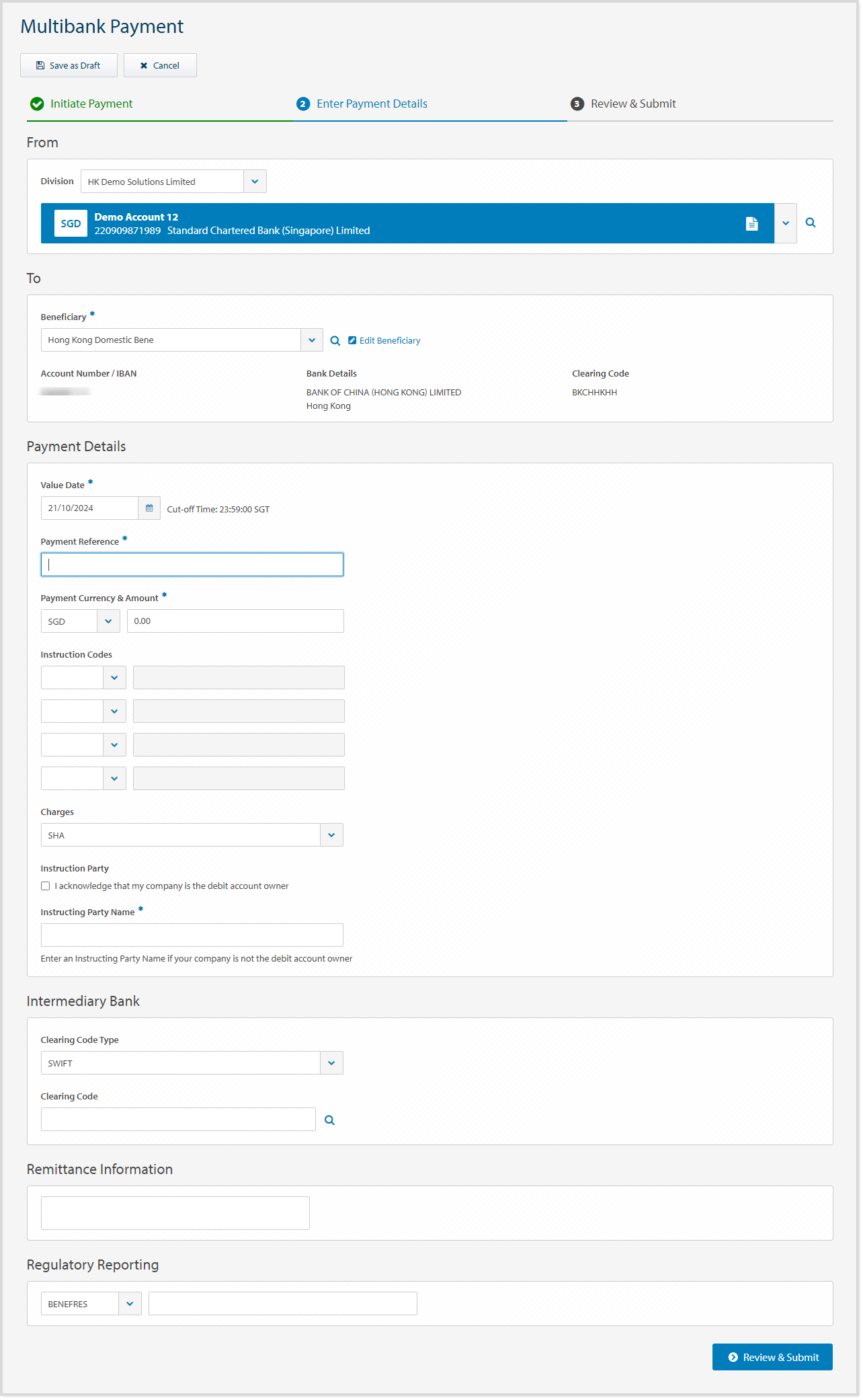 Buat Pembayaran Multibank (Singapura) – Bantuan Layanan Digital ANZ