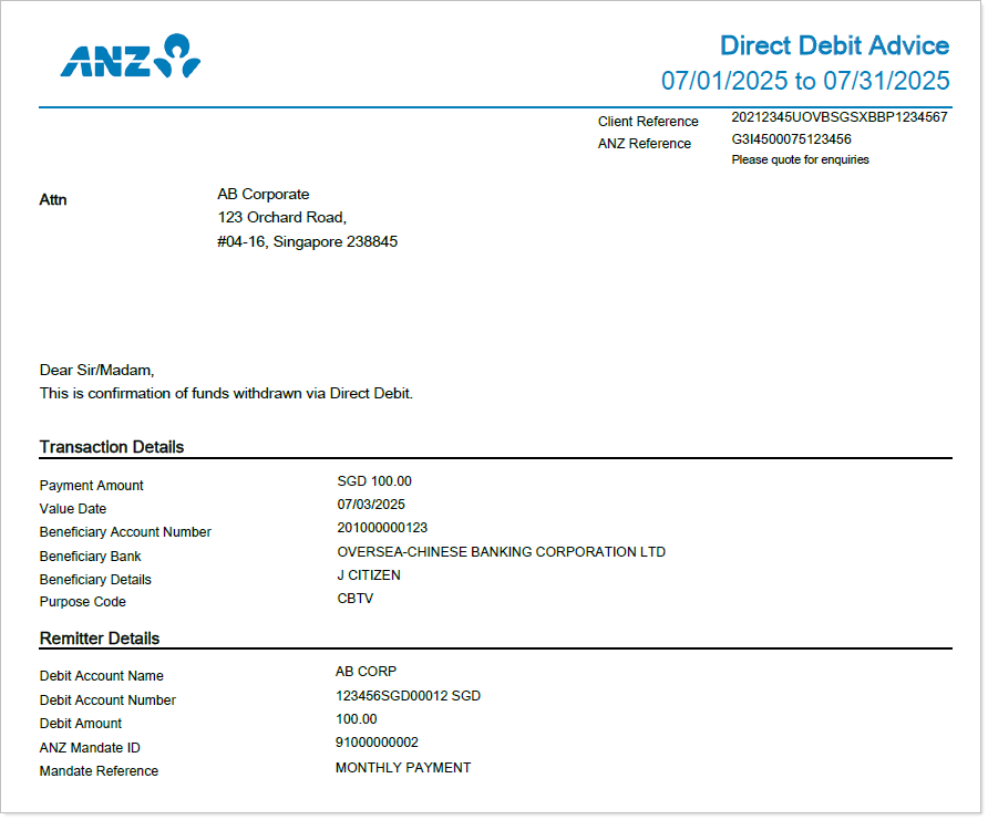 Account Report Types – ANZ Digital Services Help